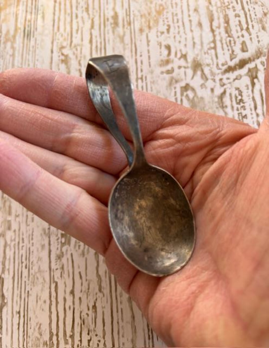 Sterling Curved Handle Baby Spoon - Vintage Sterling Silver Baby Spoon ...