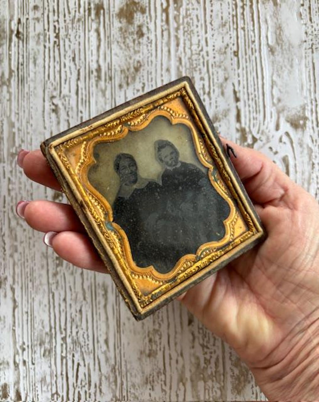 Antique Tintype Picture - Ambrotype Photo in Frame - Ephemera - Antique ...