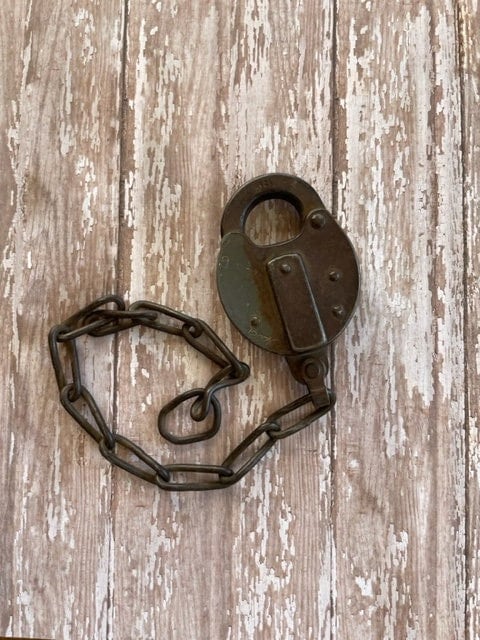 Antique Lock With Chain