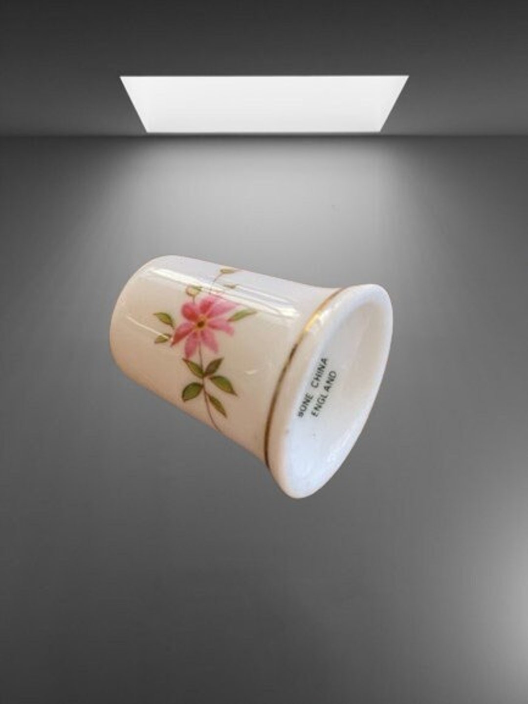 Vintage Bone China Thimble - English Bone China Thimble - Vintage ...