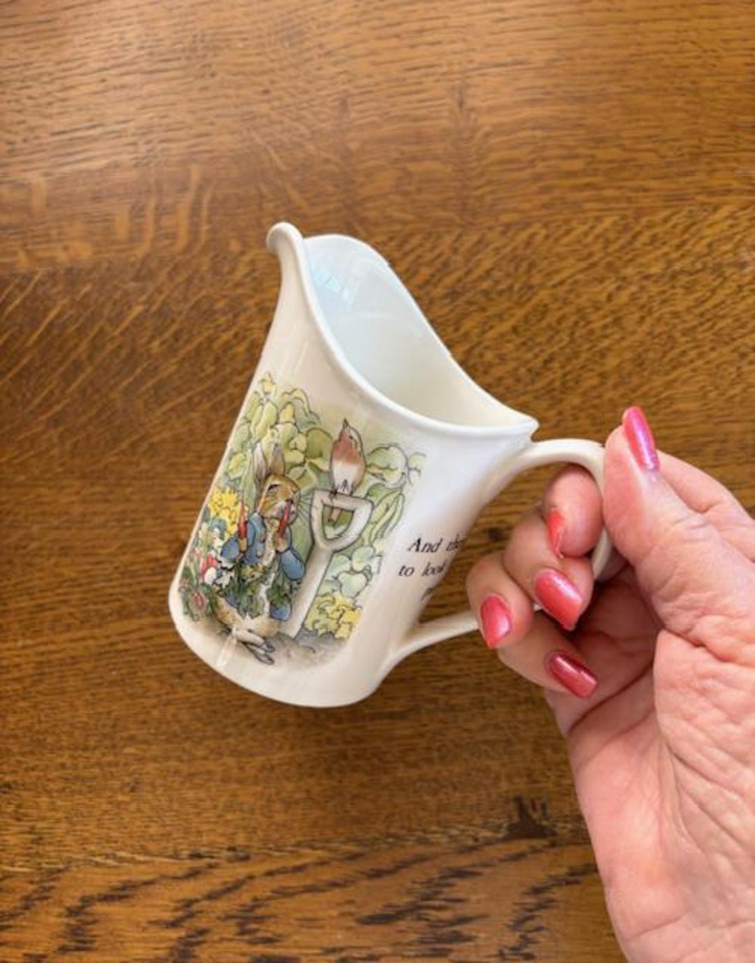 Vintage Wedgwood Peter Rabbit Creamer - Small Peter Rabbit Pitcher ...
