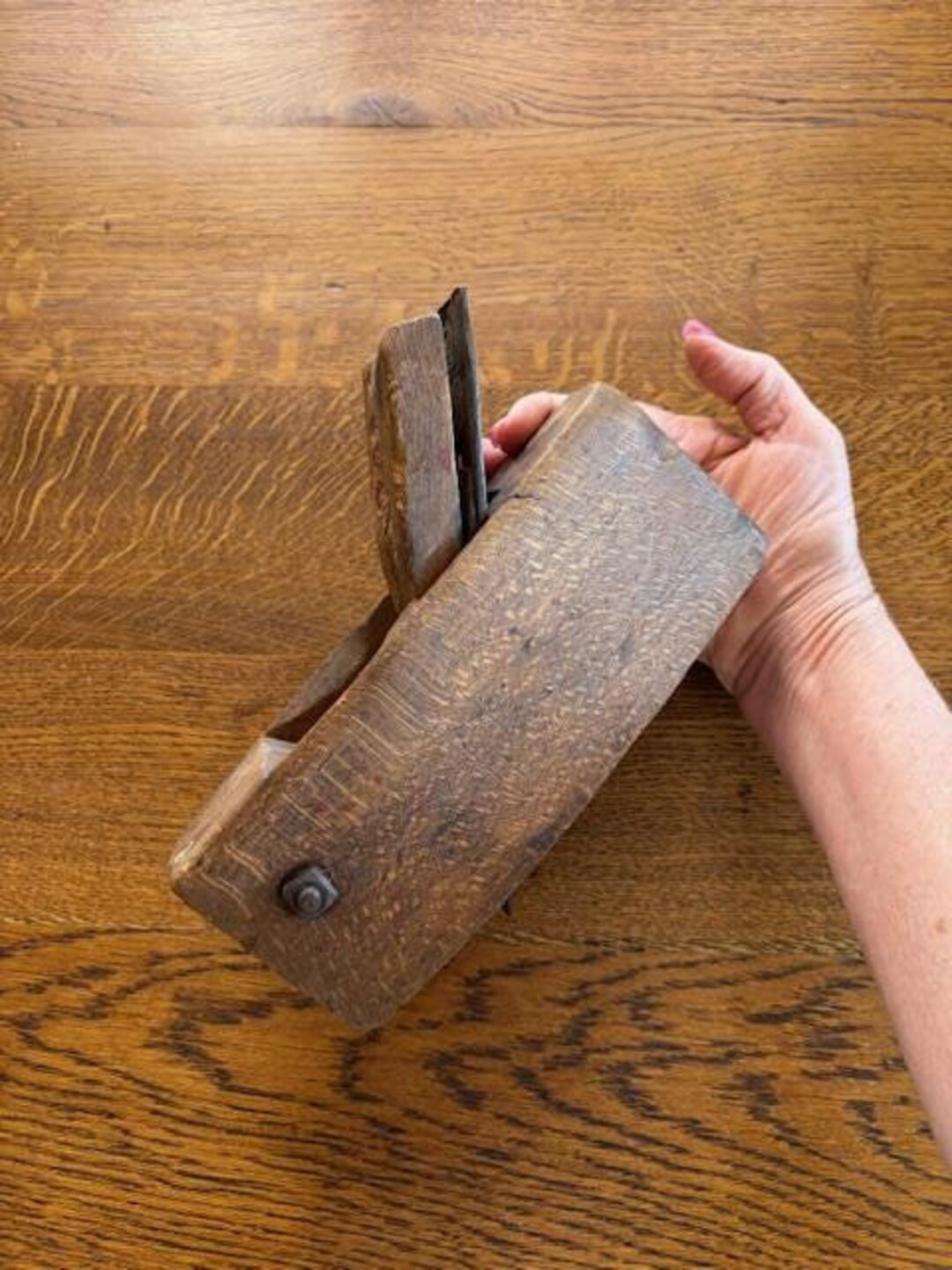 Antique Wood Block Planer - Wood Carpenter Tool - Antique Tools - Old ...