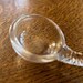 Small Vintage Glass Ladle - Small Glass Serving Spoon - Small Clear ...
