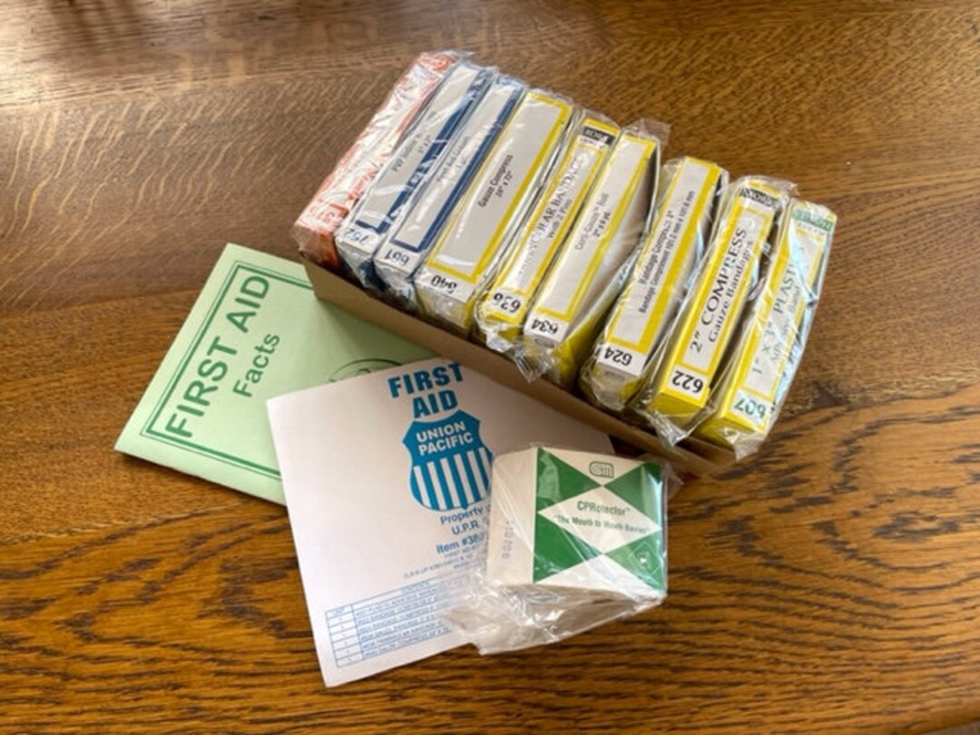 UP Railroad First Aid Kit Vintage Railroad Memorabilia Union Pacific RR ...