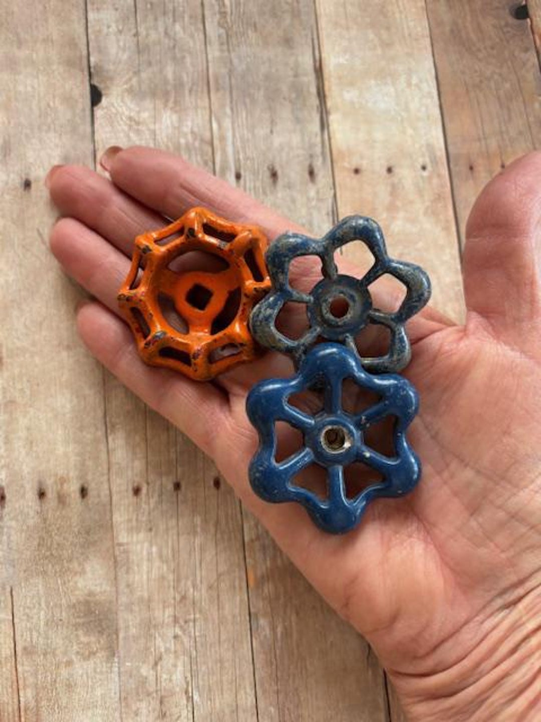 Vintage Faucet Spigots - (3) Old Garden Faucet Handles - Vintage Garden ...