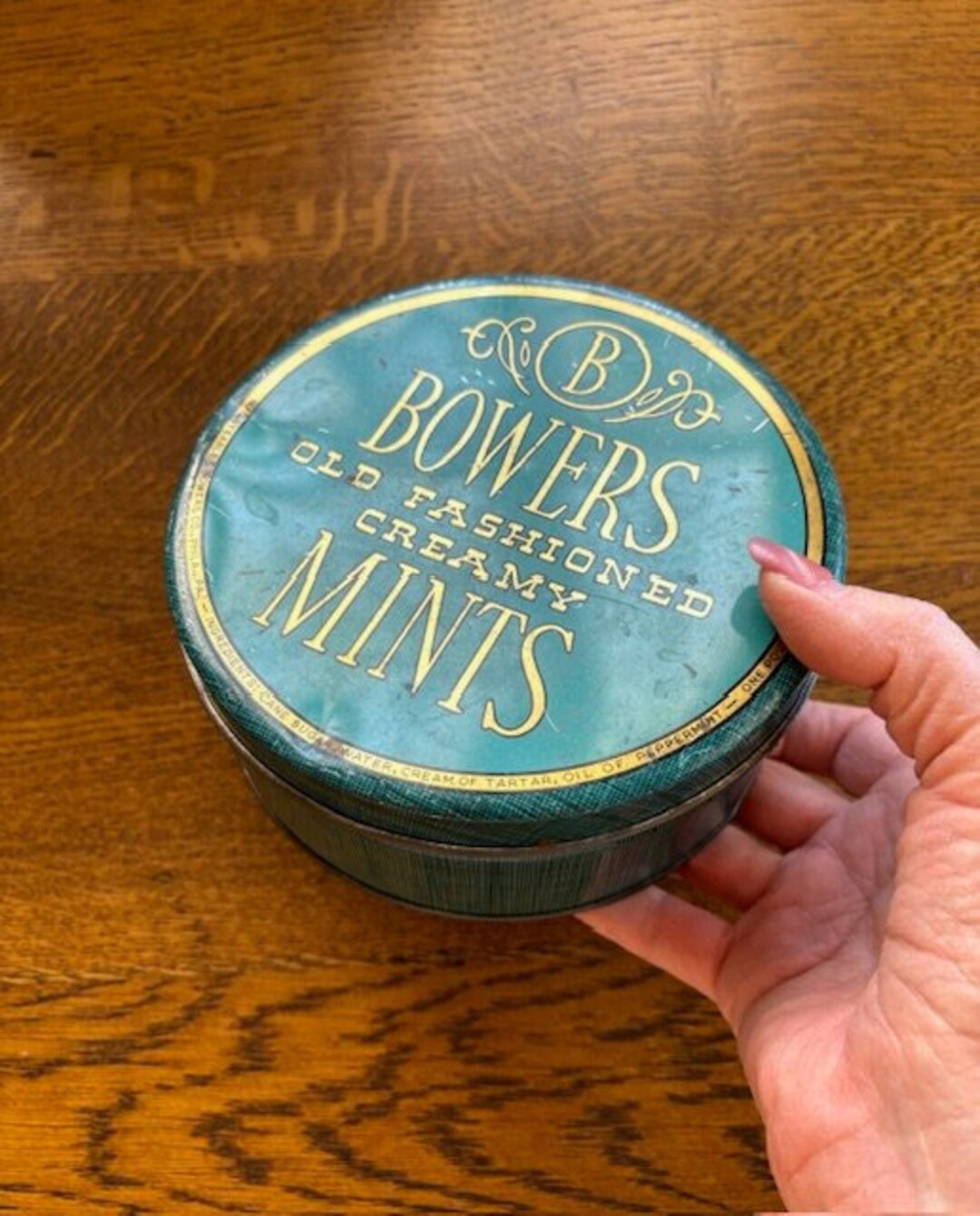 Vintage Confectionary Candy Tin - 1960's Bowers Mints Tin - Bowers Old ...