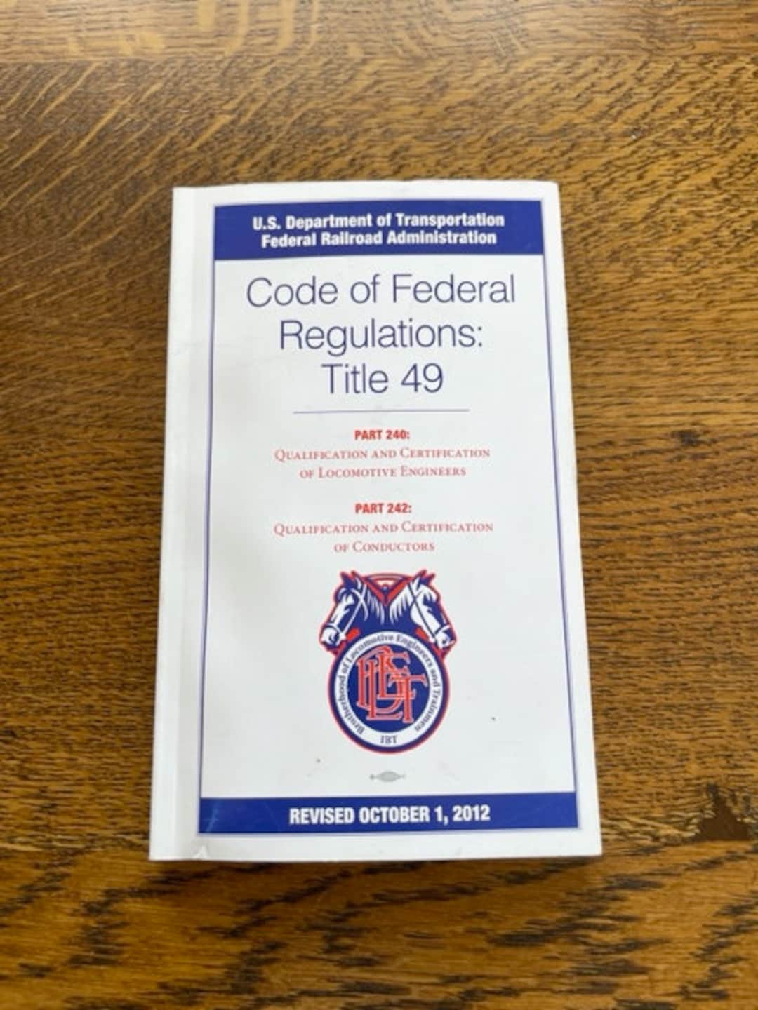 Locomotive Operating Manuals Railroad Memorabilia Code of Federal ...