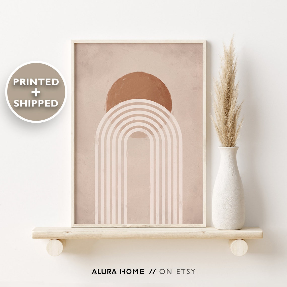 Abstract Rainbow Print Boho Wall Decor Boho Rainbow Wall - Etsy