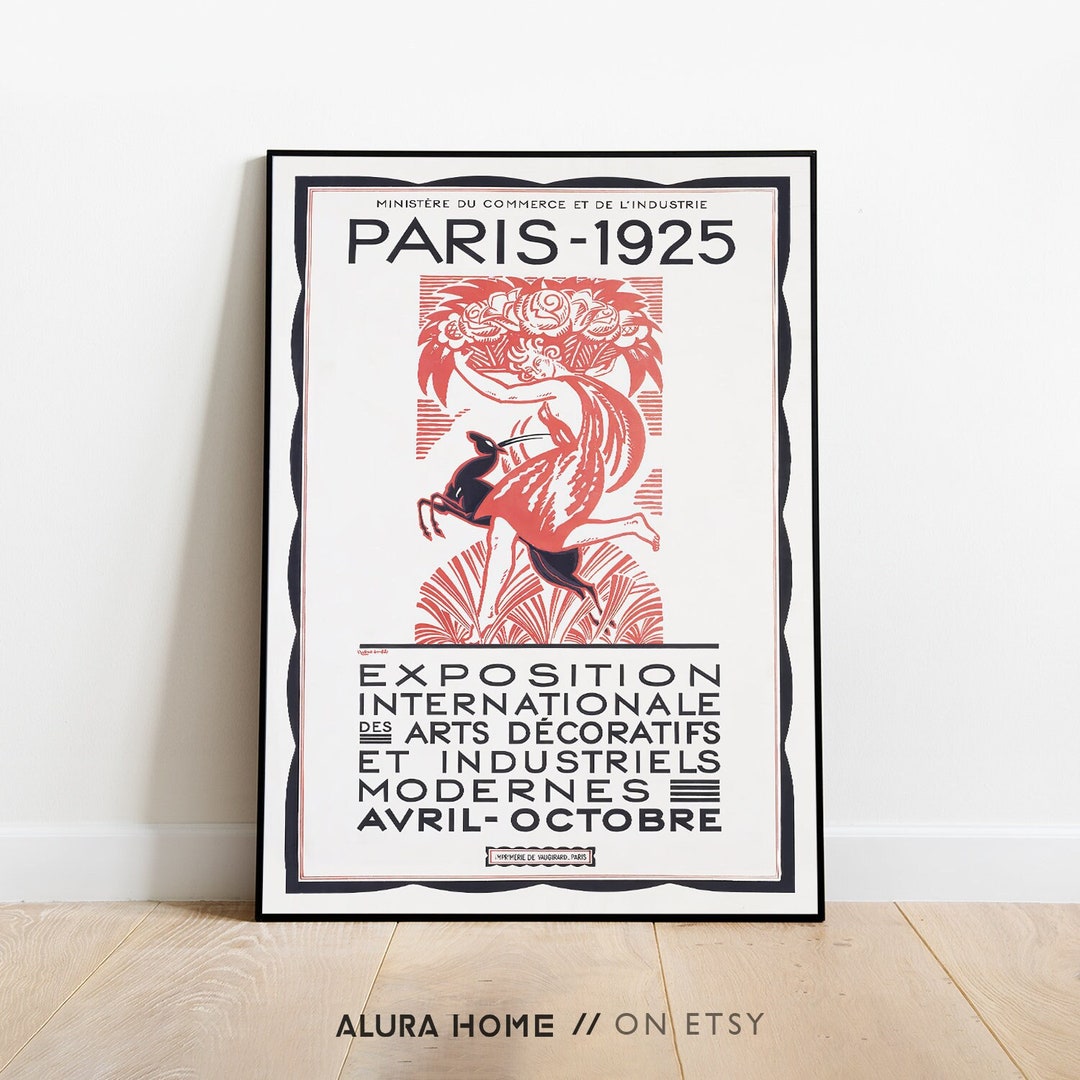 Exhibition Poster, Vintage Poster, Paris 1925, French Poster, Parisian ...