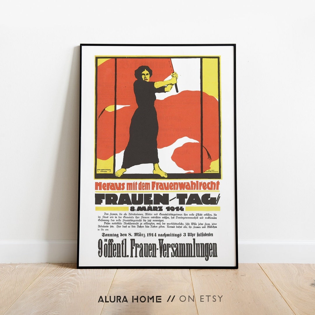 Recreation of Vintage Feminist Poster, International Women's Day ...