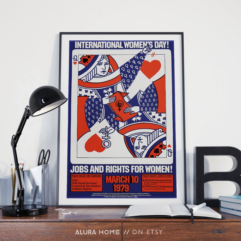 Vintage Feminist Print Vintage Poster Feminist Wall Art Etsy