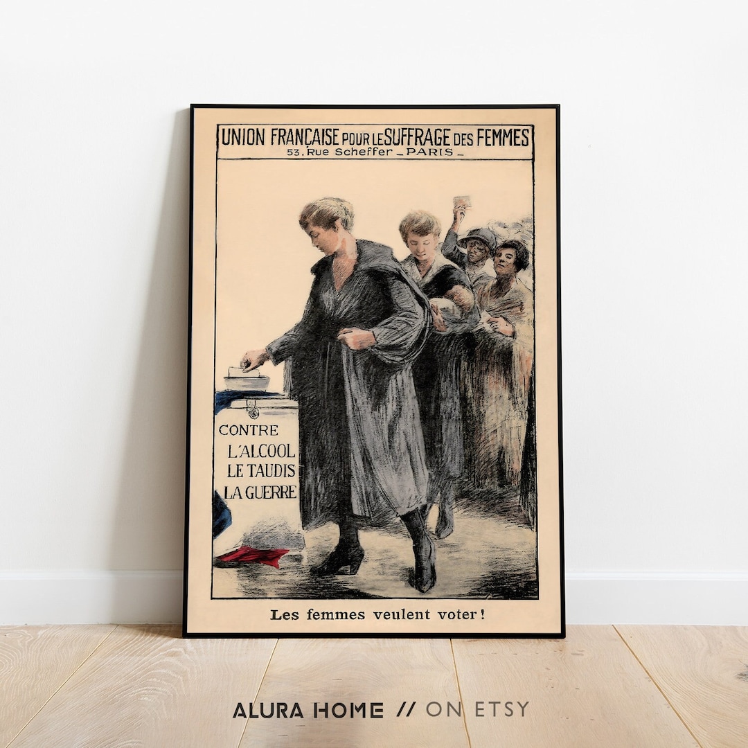 Feminist Poster, Vintage Poster, Women Suffragette Poster, Feminist Art ...