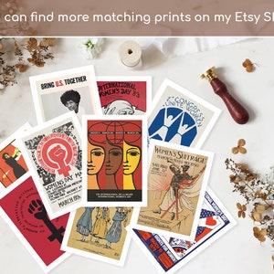 Vintage Feminist Poster, Votes for Women, Feminist Wall Art ...