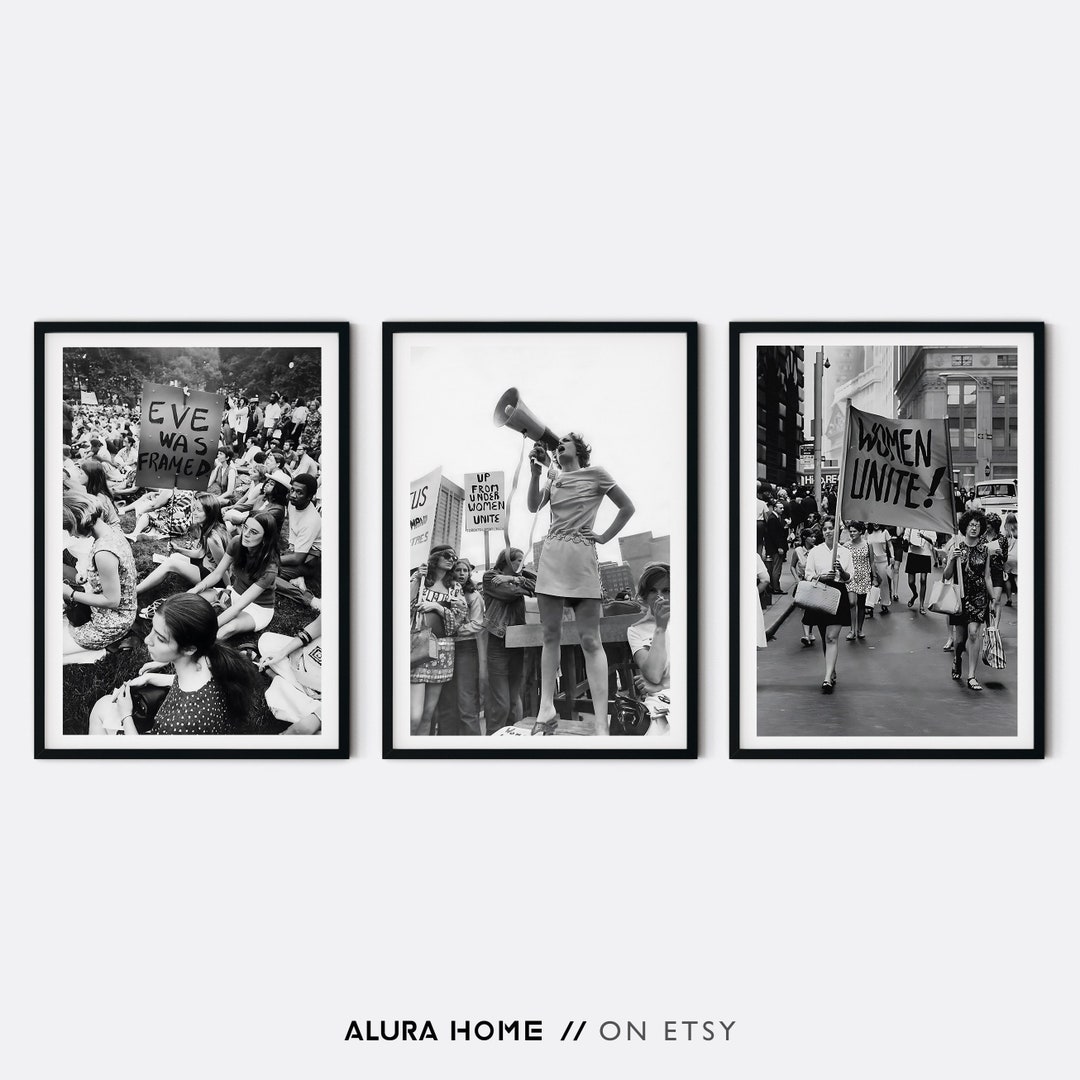 Set of 3 Activist Posters, Feminist Poster, Womens Protest, Feminist ...