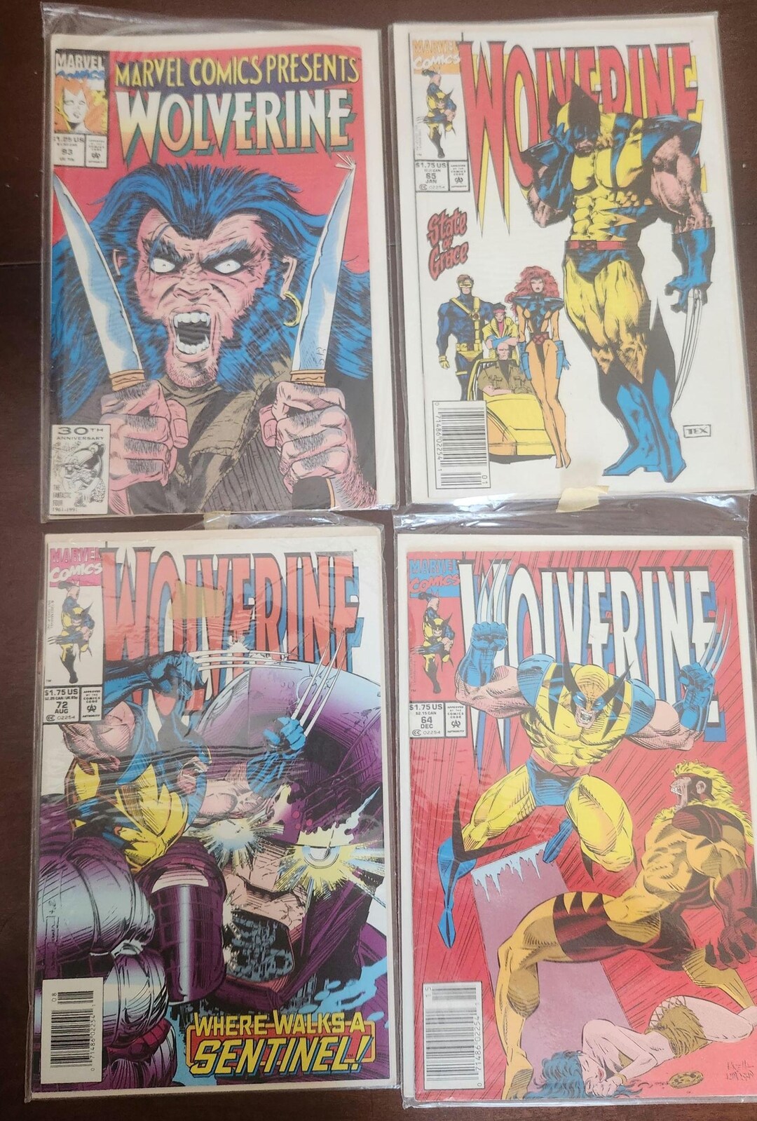 X-MEN Comic Books Set With Marvel Masterpiece Wolverine Edition - Etsy