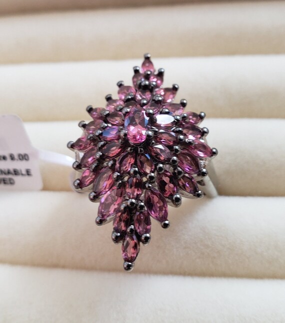 Rubellite Spray Ring - Gem