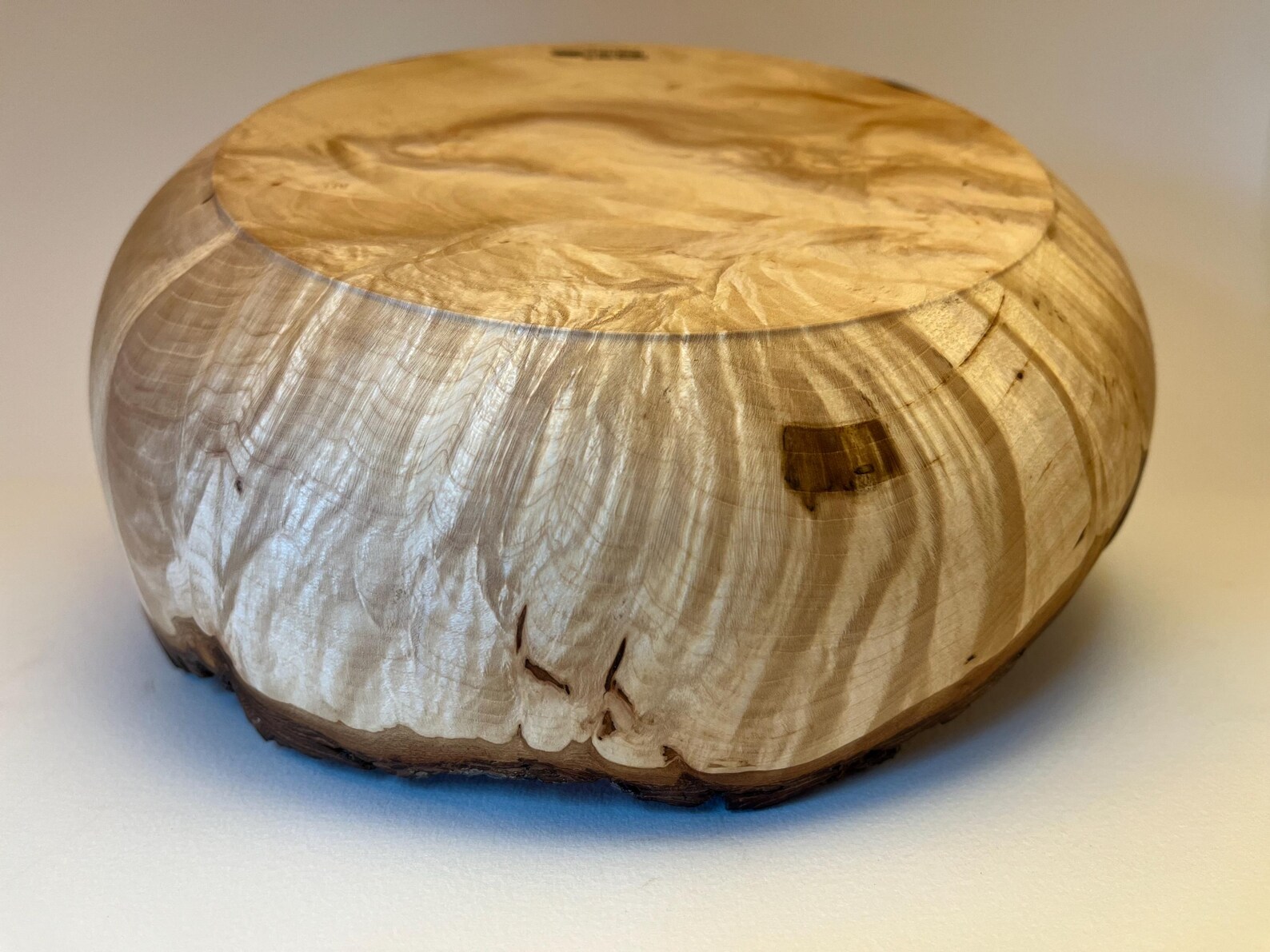 Fruit Display Bowl, Natural Edge Sugar Maple Display Bowl - Etsy