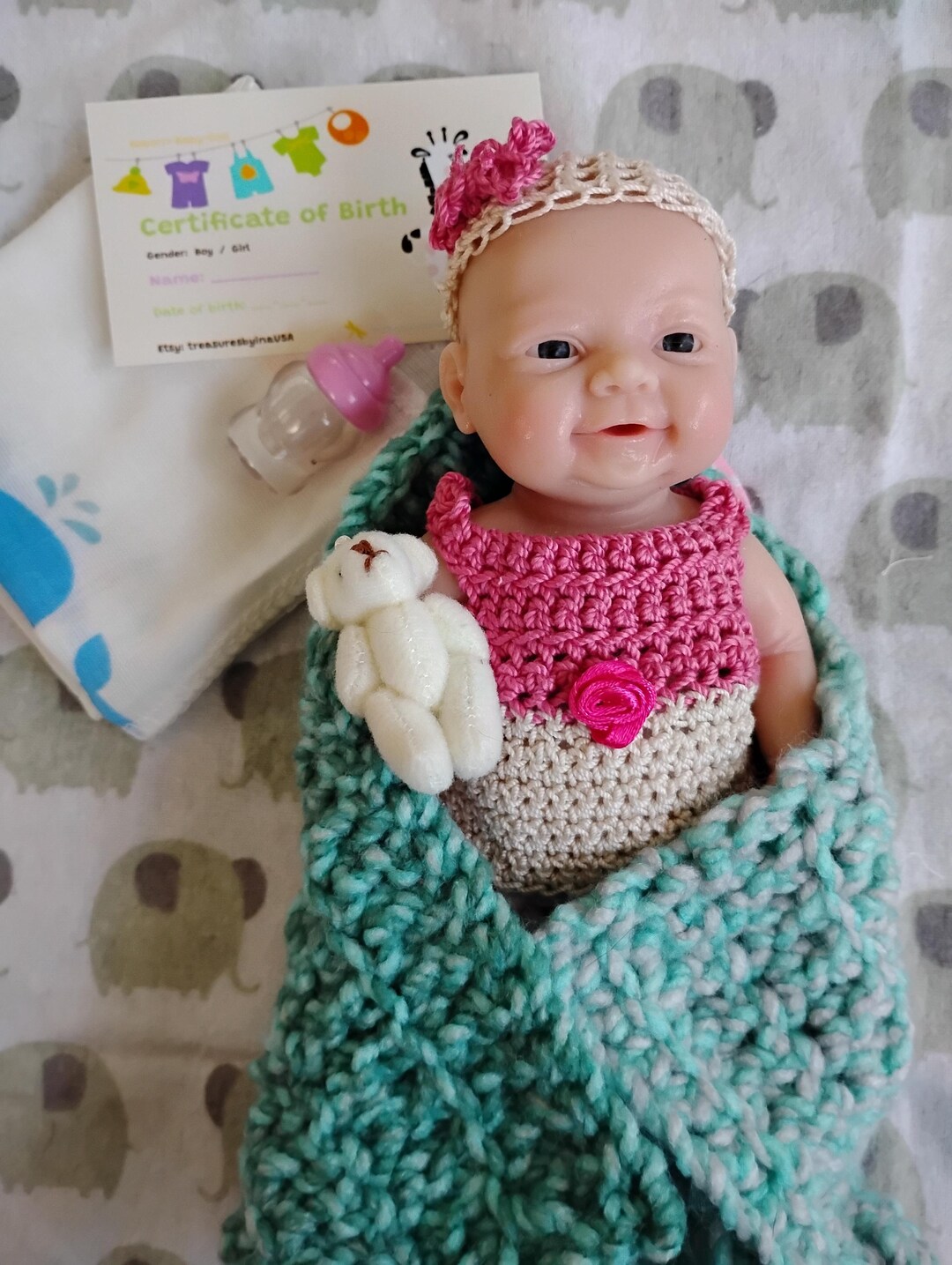 7 Silicone Micro Preemie 'mira' Baby Reborn Mini Doll SALE Soft Life ...