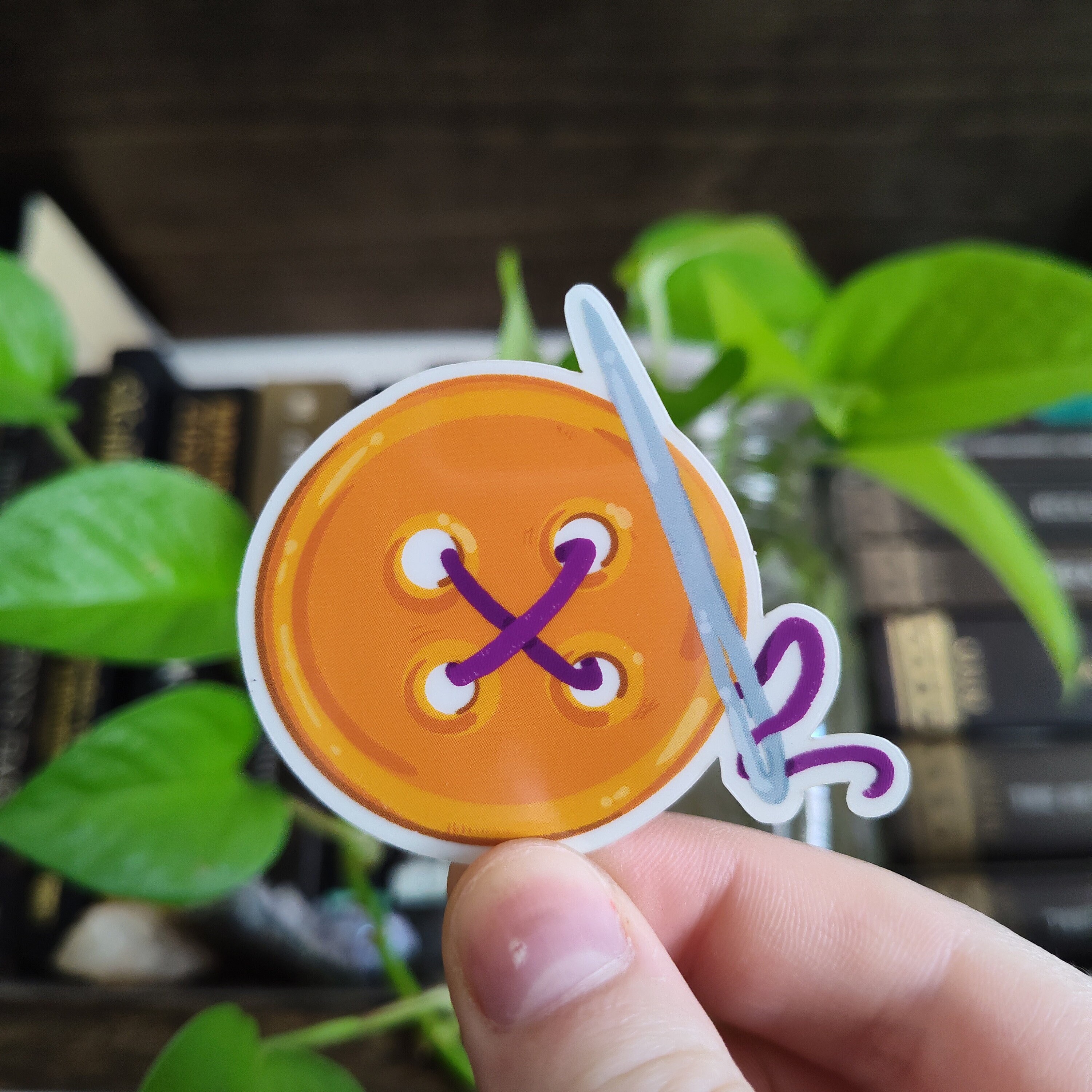 Button Sticker - Etsy