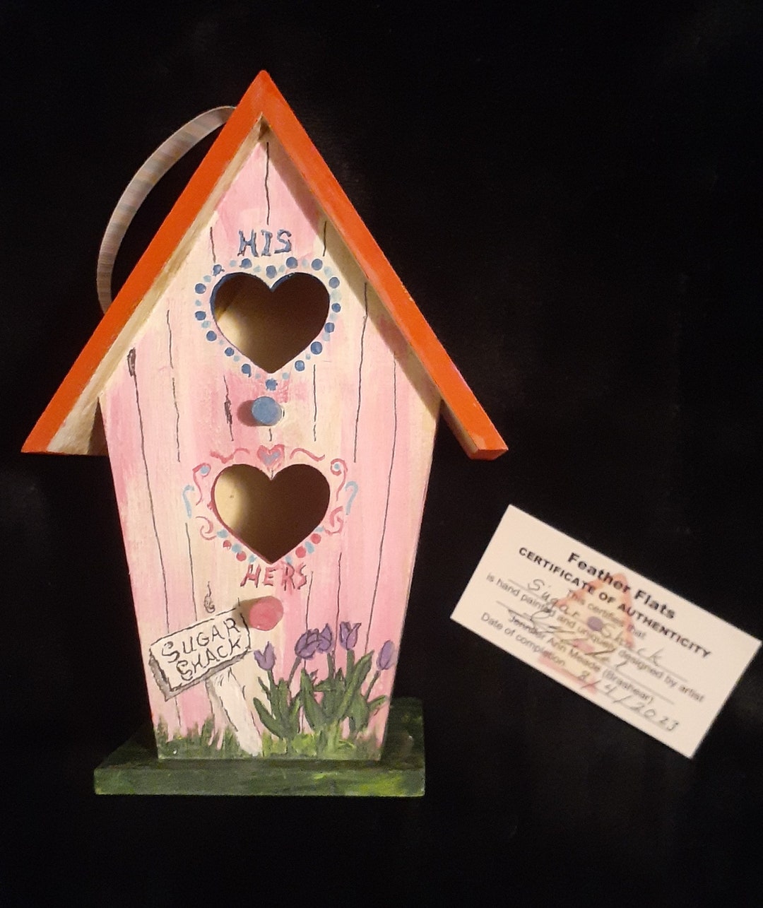 Lovebirds Just Adore This Hand Painted Sugar Shack Birdhouse. - Etsy