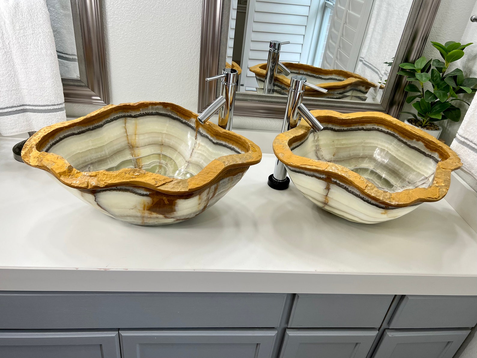 2 Onyx Sinks | Natural Stone Sinks | Vessel Sinks | Bathroom Vanity ...