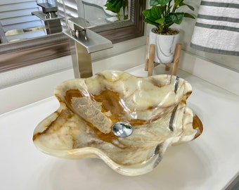 Onyx Sink | Onyx Vessel Sink | Stone Sink | Onyx Stone Sink | Vessel ...