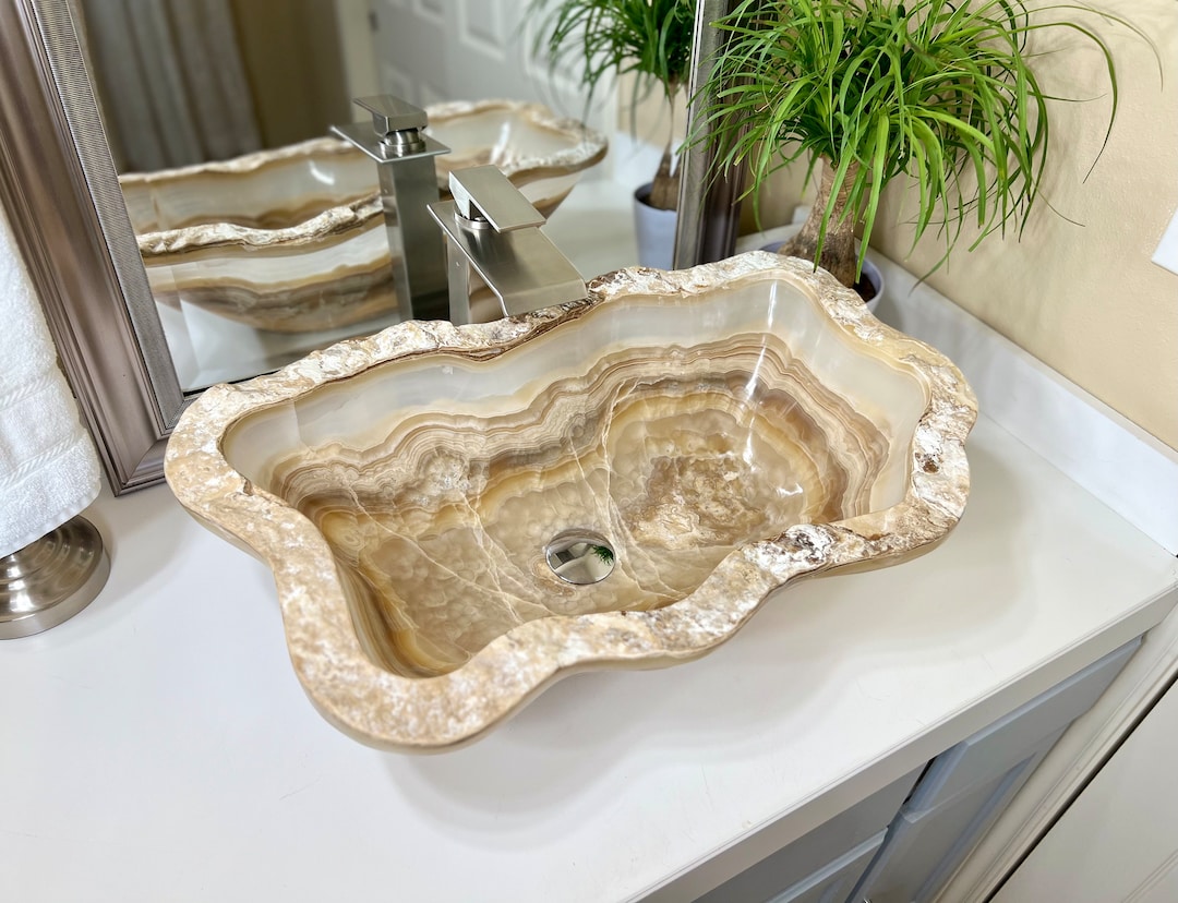 Onyx Vessel Sink | Stone Sink | Onyx Sink | Onyx Stone Sink | Vessel ...
