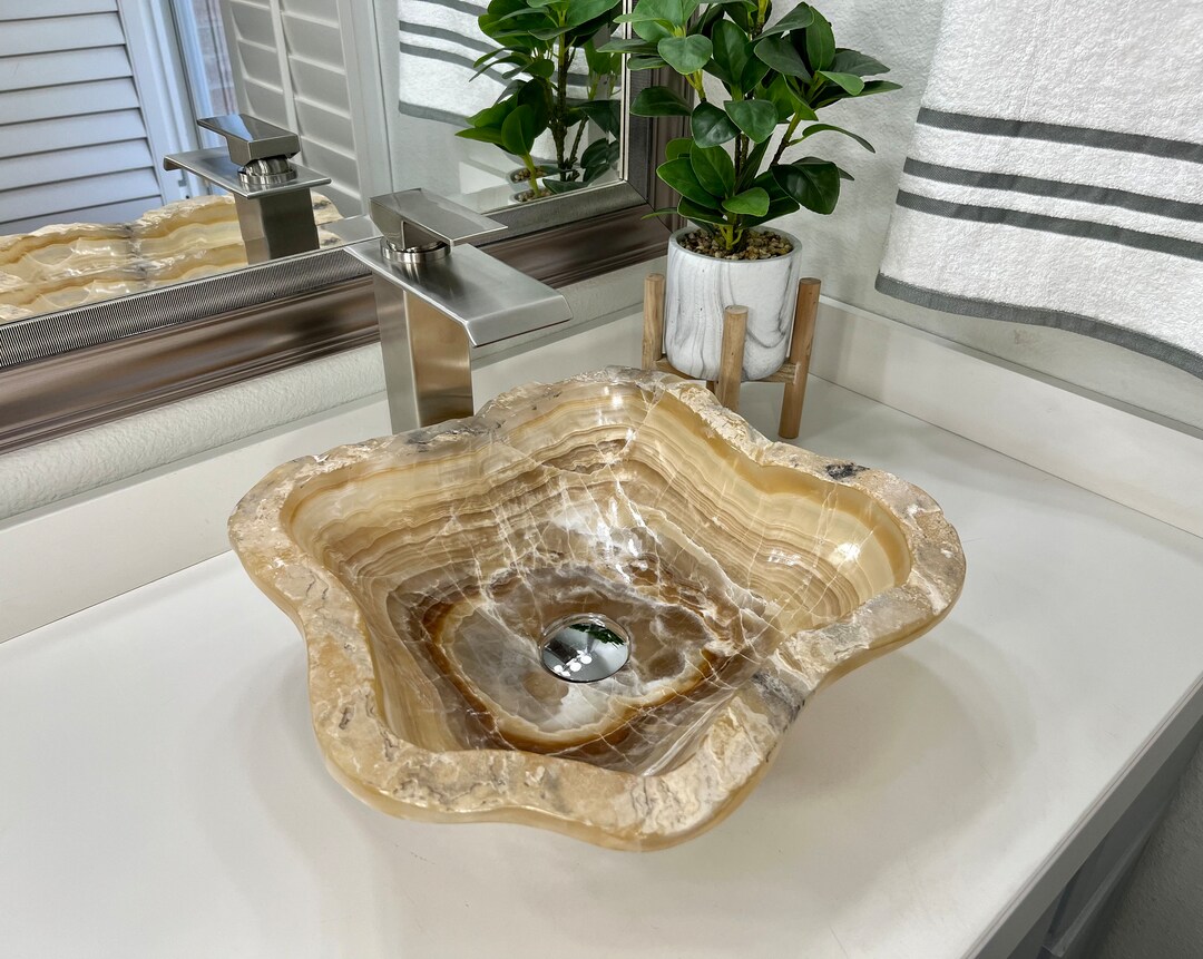 Onyx Sink | Stone Sink | Vessel Sink for Bathroom | Onyx Stone Sink ...