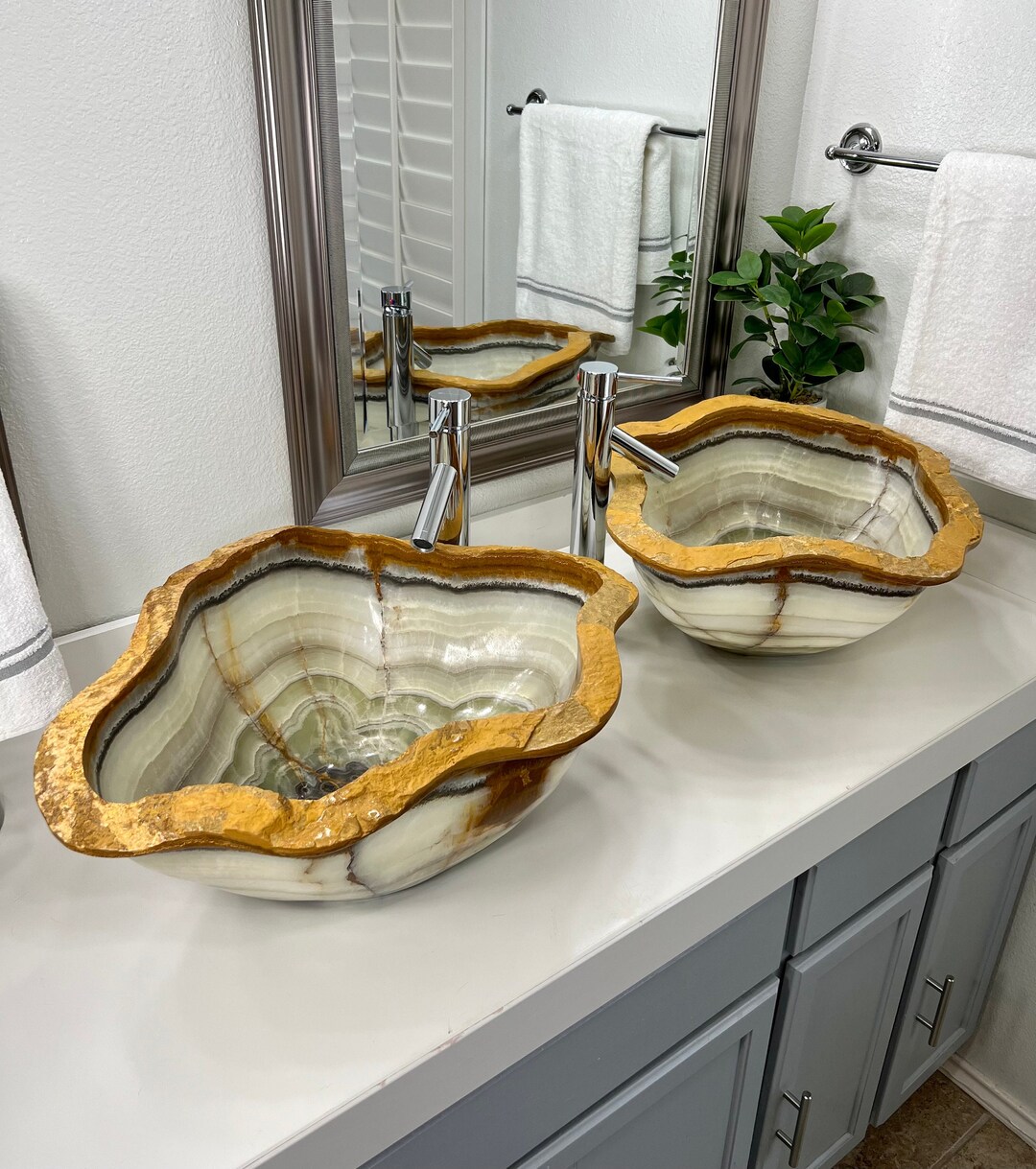 2 Onyx Sinks | Natural Stone Sinks | Vessel Sinks | Bathroom Vanity ...