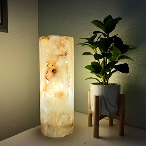 Stone Lamp / Onyx Lamp / Table Lamp / Onyx Light / Onyx Table Lamp ...