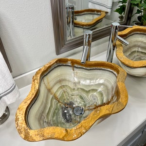 2 Onyx Sinks | Natural Stone Sinks | Vessel Sinks | Bathroom Vanity ...