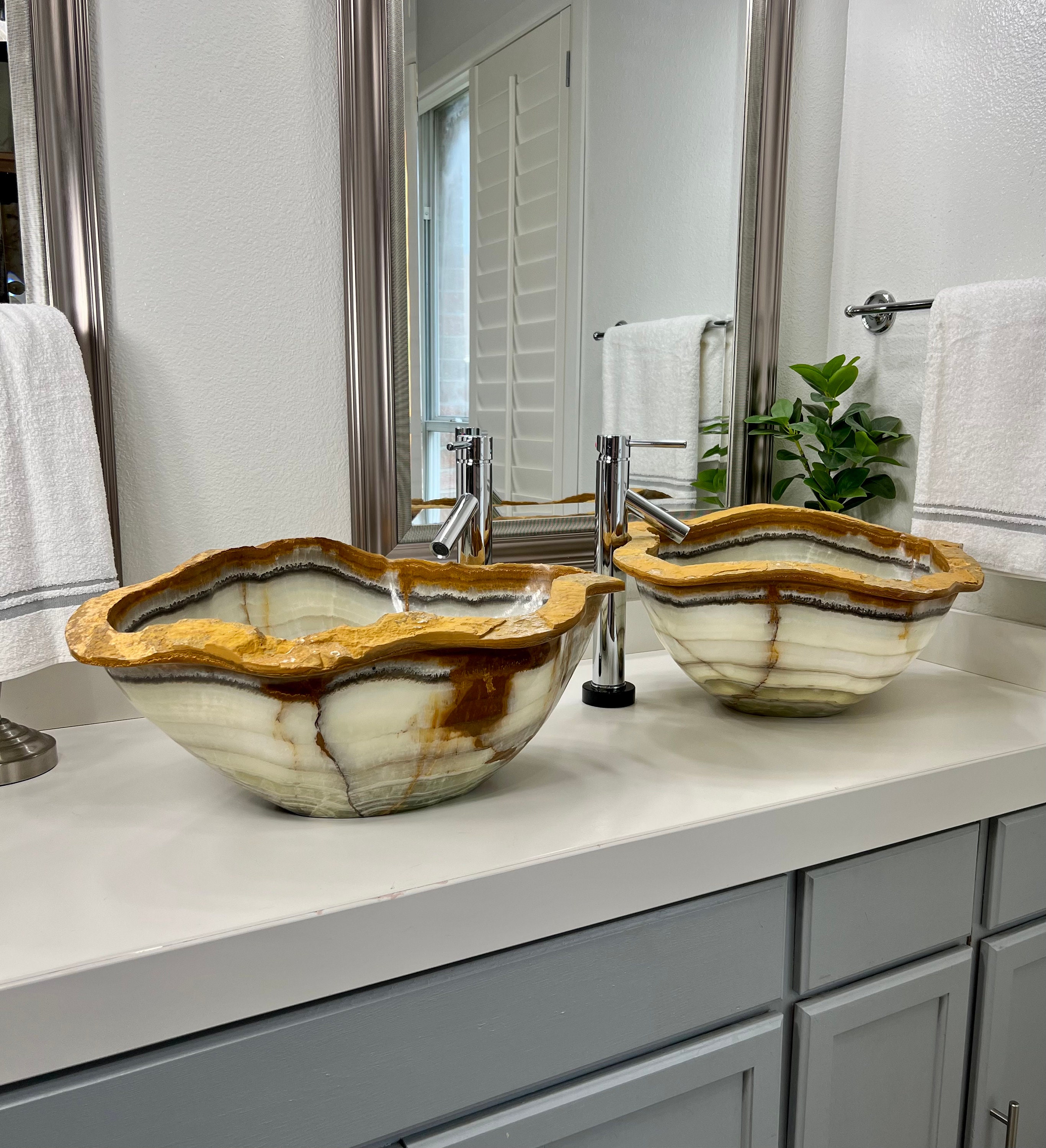 2 Onyx Sinks | Natural Stone Sinks | Vessel Sinks | Bathroom Vanity ...