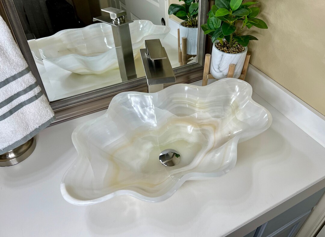 Onyx Sink Stone Sink Onyx Bowl Vessel Sink for Bathroom Vanity Sink ...