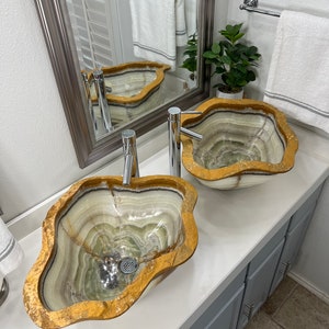 2 Onyx Sinks | Natural Stone Sinks | Vessel Sinks | Bathroom Vanity ...