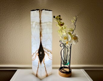 Stone Lamp / Onyx Lamp / Table Lamp / Onyx Light / Onyx Table Lamp ...