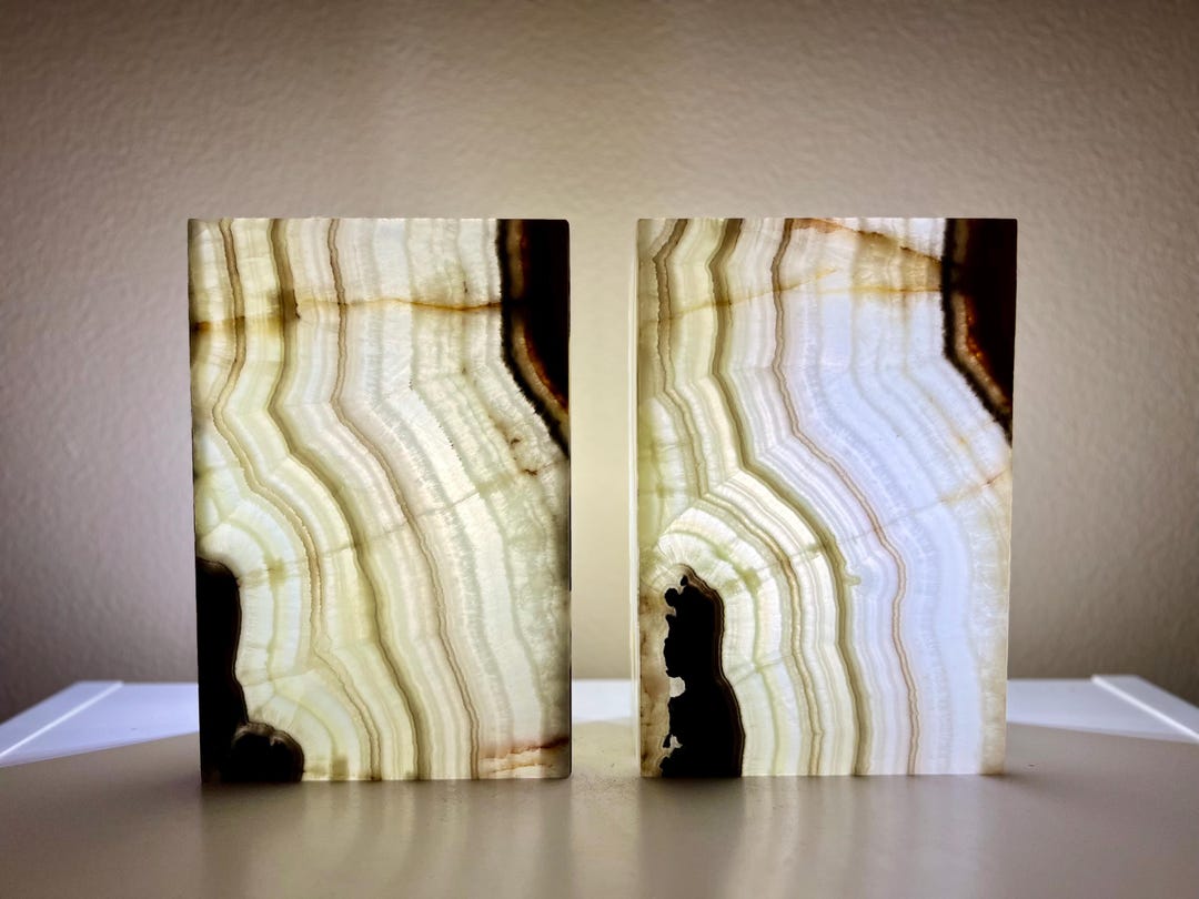 2 Wall Onyx Covers - Onyx Sconces - Wall Lamps - Onyx Covers for Wall ...