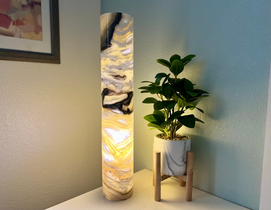 Stone Lamp / Onyx Lamp / Table Lamp / Onyx Light / Onyx Table Lamp ...