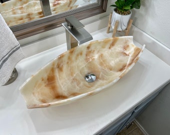 Onyx Sink | Onyx Vessel Sink | Stone Sink | Onyx Stone Sink | Vessel ...