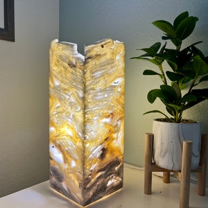 Onyx Light - Stone Lamp - Table Lamp - Onyx Lamp - Onyx Stone Lamp ...