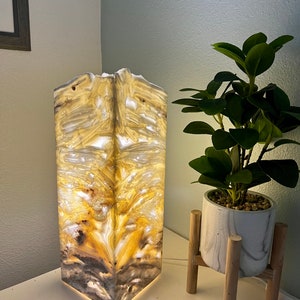 Onyx Light - Stone Lamp - Table Lamp - Onyx Lamp - Onyx Stone Lamp ...