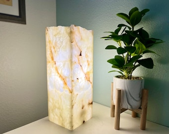 Stone Lamp / Onyx Lamp / Table Lamp / Onyx Light / Onyx Table Lamp ...