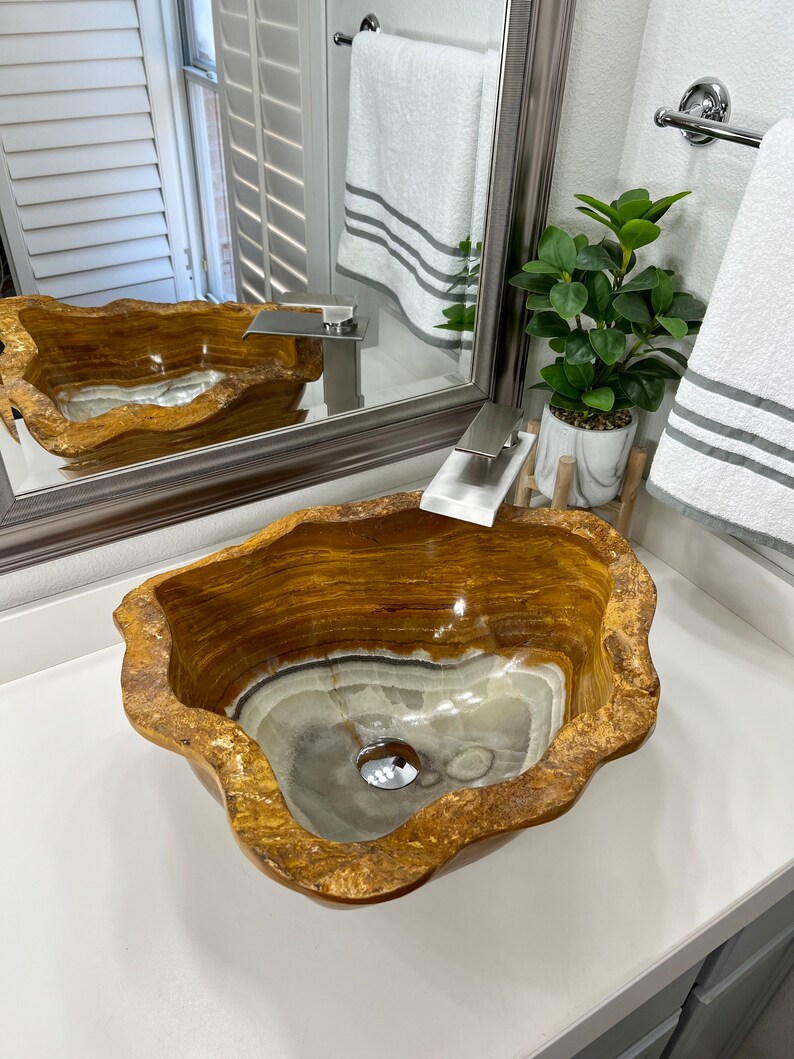 Onyx Sink | Vessel Sink | Stone Sink | Vessel Sink for Bathroom | Onyx ...