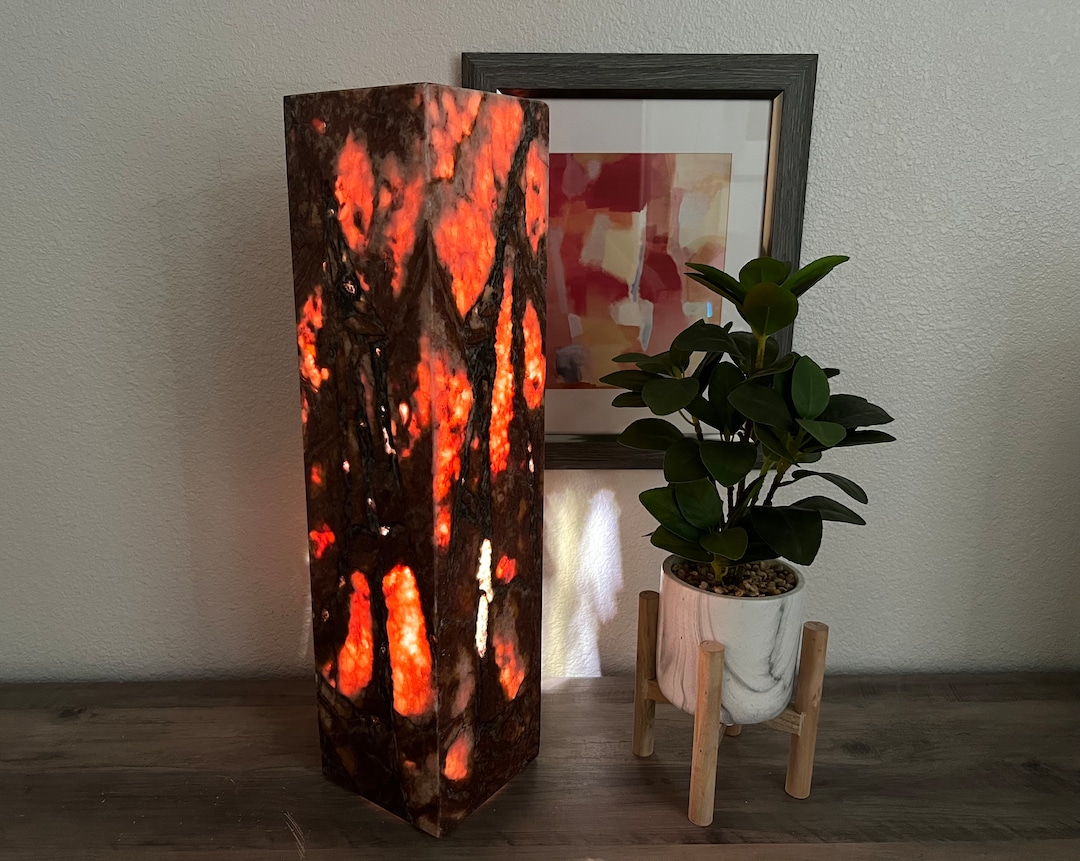 Stone Lamp - Onyx Lamp - Table Lamp - Onyx Light - Onyx Stone Lamp ...