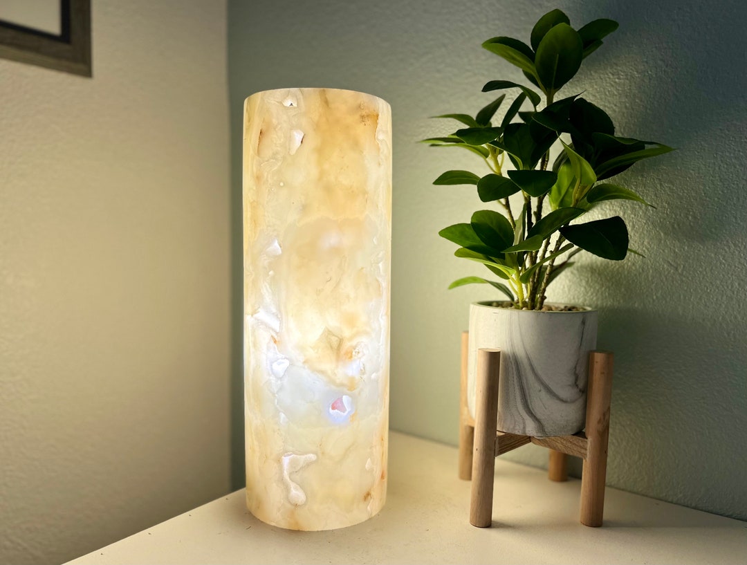 Stone Lamp / Onyx Lamp / Table Lamp / Onyx Light / Onyx Table Lamp ...