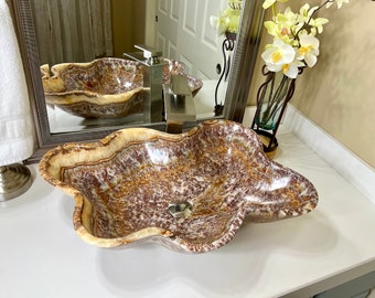 Onyx Sink | Vessel Sink for Bathroom | Onyx Bowl | Stone Sink | Bowl ...