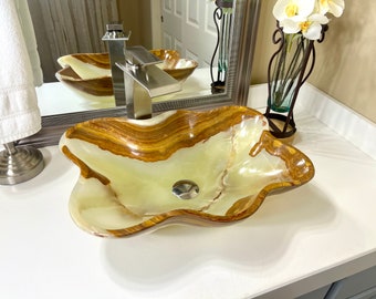 Onyx Sink | Onyx Vessel Sink | Stone Sink | Onyx Stone Sink | Vessel ...
