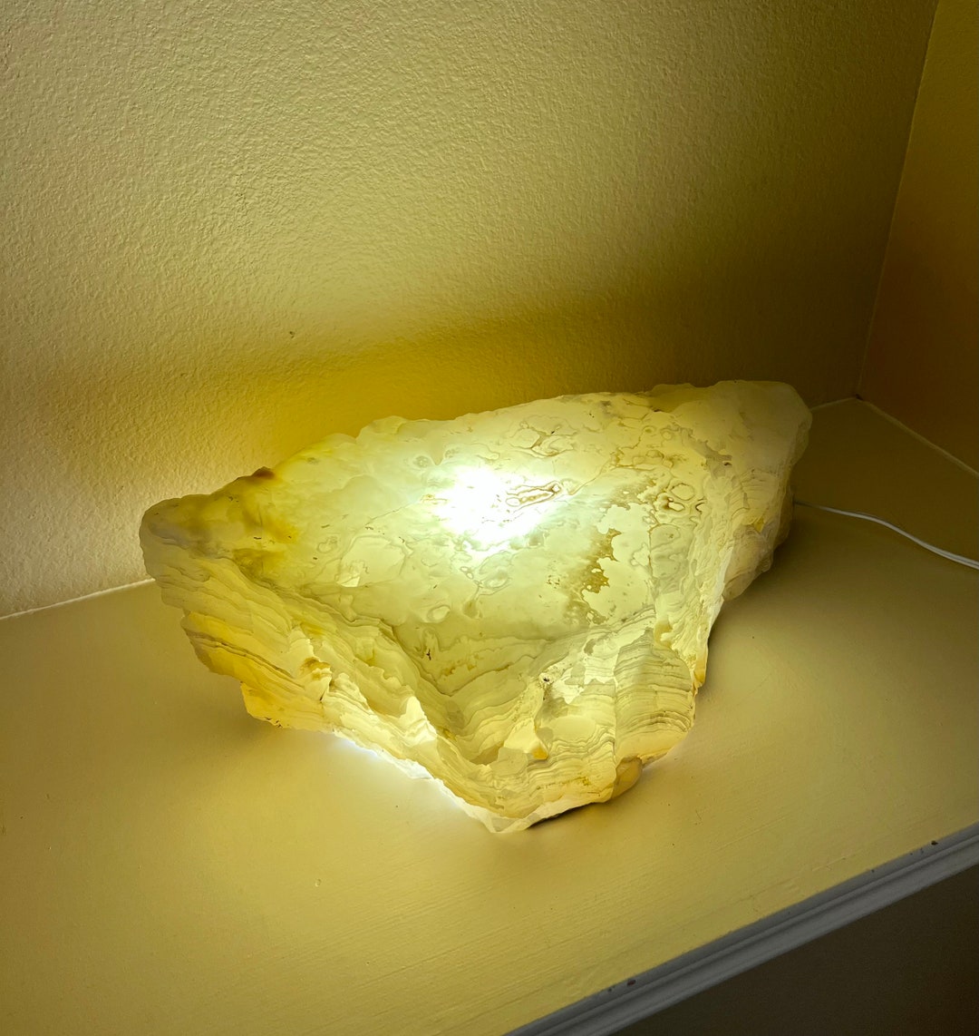 Illuminated Rock / Onyx Stone / Onyx Light / Stone Lamp / Onyx Lamp ...