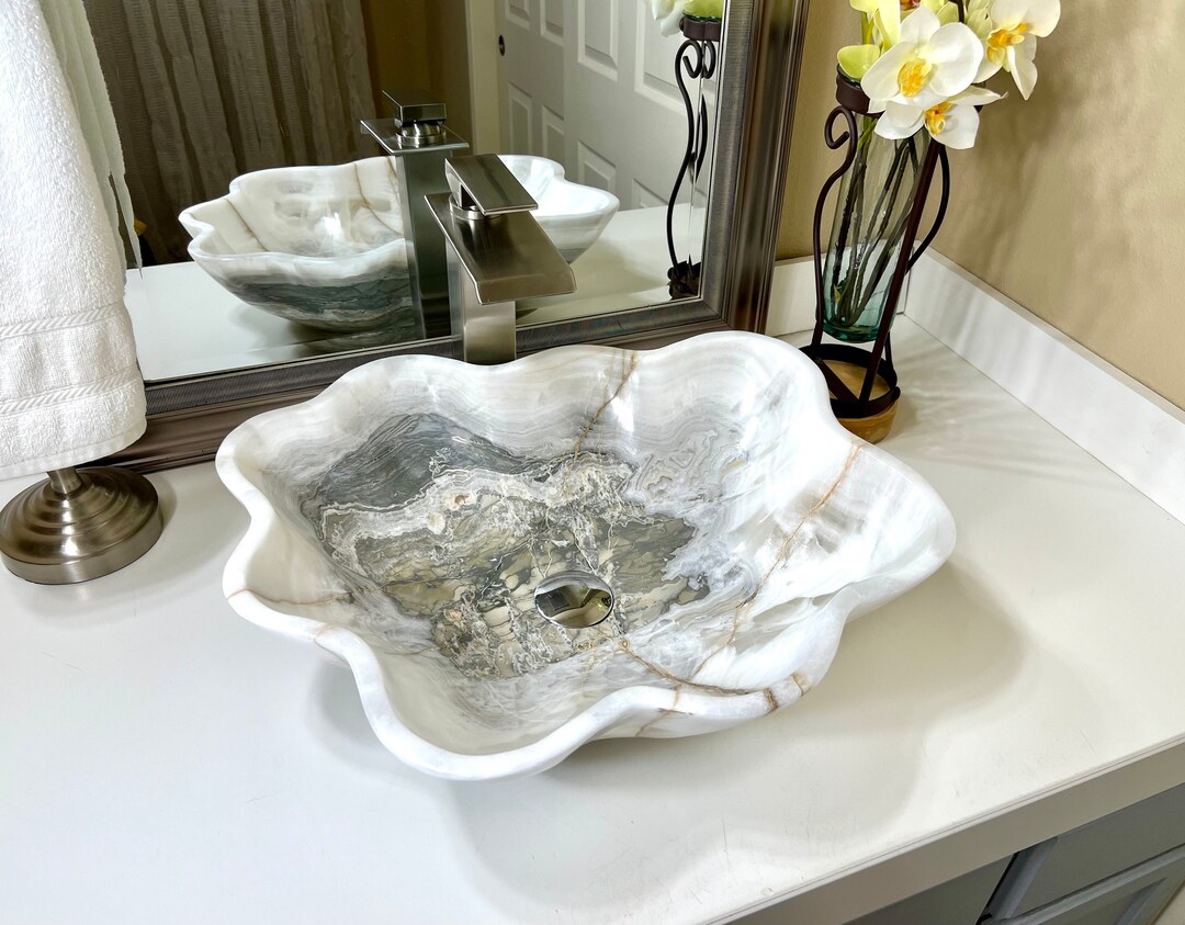Onyx Sink | Stone Vessel Sink | Onyx Bowl | Vessel Sink for Bathroom ...