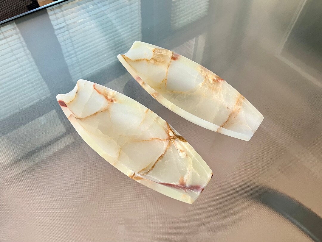 2 Small Onyx Centerpieces - Table Centerpieces - Stone Centerpieces ...