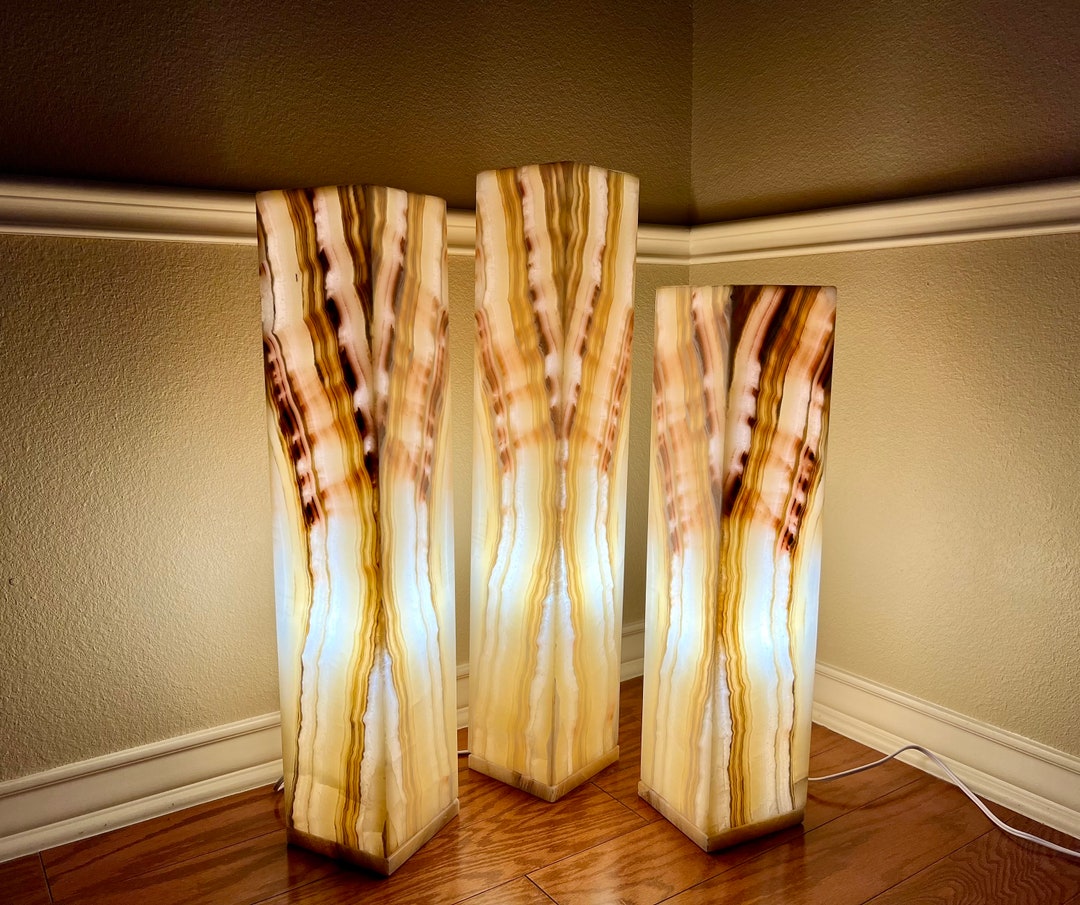 3 Onyx Lamps | Table Lamps / Decorative Lamps | Onyx Lights | Onyx ...